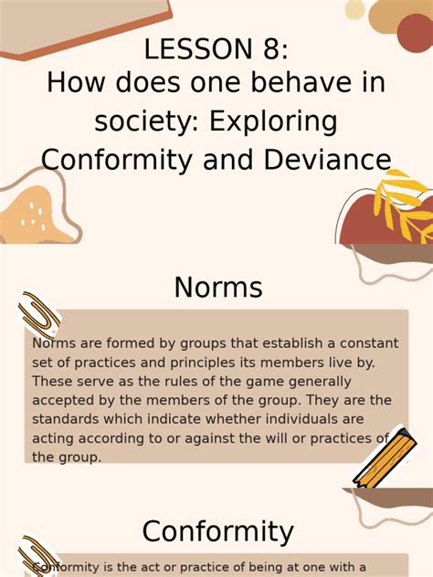 Ucsp Lesson 8 Pdf Deviance Sociology Conformity