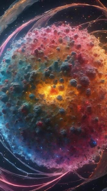 Premium Ai Image Close Up Quark Proton Elementary Particle Matter Instrinsic Properties