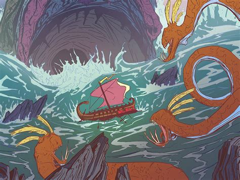 Scylla And Charybdis Drawing