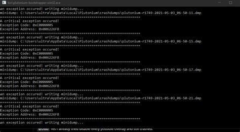 Black Screen On Launch And Exit With Exception Code 0xc0000005 Plutonium