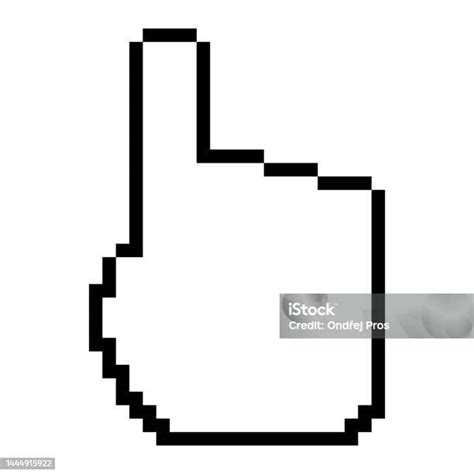 Mouse Cursor Pixel Icon Web Click Symbol Computer Pointer Vector