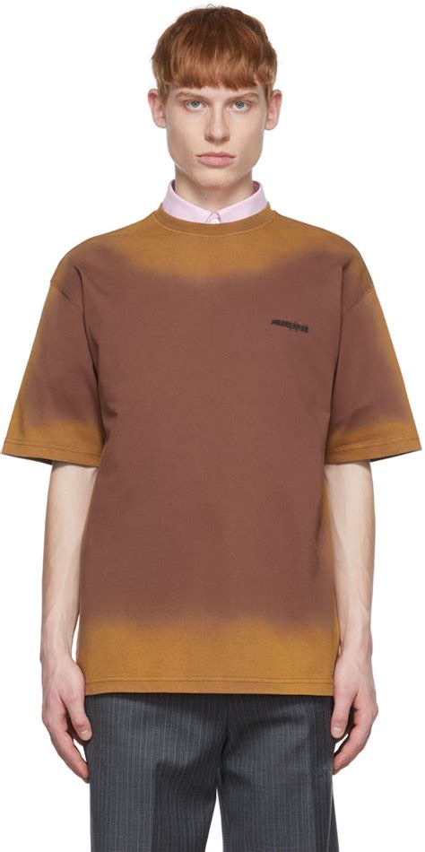 Ader Error Brown Border T Shirt Ader Error
