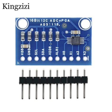 16 Bit I2c Ads1115 Módulo Adc 4 Canais Com Amplificador De Ganho Pro Rpi Para Arduino Shopee