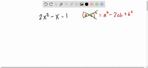 SOLVED Write The Second Degree Polynomial As The Product Of Two Linear Factors 2 X 2 X 1