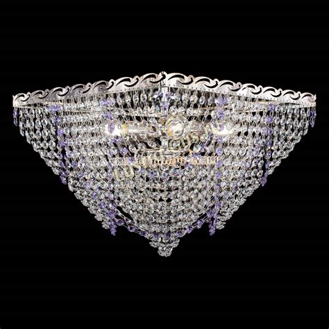 Люстра Квадрат Бриз фиолетовая Гусь-Хрустальный купить в интернет ...