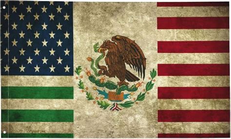 Mexico And Usa Flag Combo G128 Combo Pack Usa American Flag 3x5 Ft