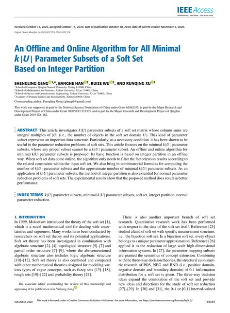 pdf an offline and online algorithm for all minimal k u parameter