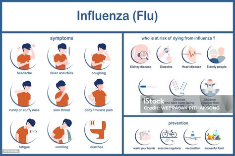 Ilustración De Síntomas De La Influenza Y Más Vectores Libres De