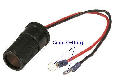 Connector Adaptor One Cigarette Lighter Socket With Ring Connector