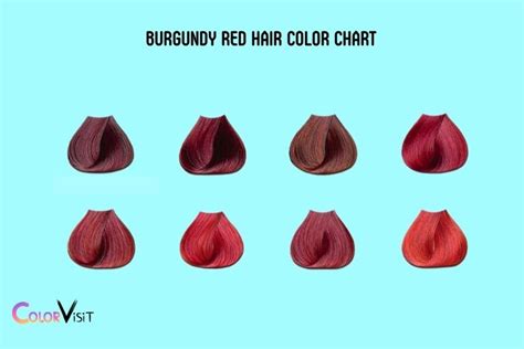 Burgundy Red Hair Color Chart 12 Shades