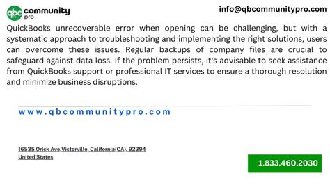 Ppt Navigating Quickbooks Unrecoverable Errors Understanding