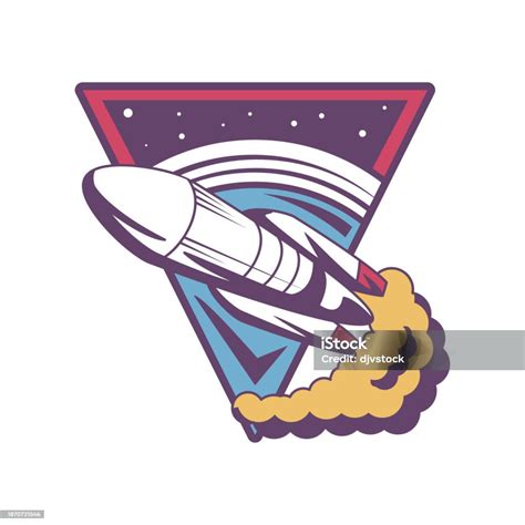Space Explore Spaceship Stock Illustration Download Image Now Astronomy Badge Cartoon Istock