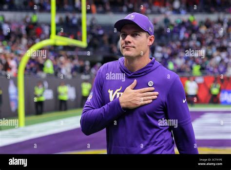 Minnesota Vikings Head Coach Kevin Oconnell Leaves The Field After A