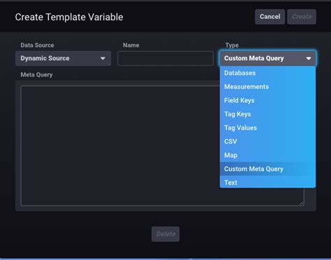 Chronograf Create Template Variable Should Allow Flux In Addition To