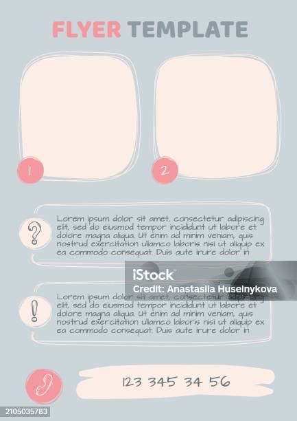 전단지 소책자 포스터 사진 창 및 아이콘 세트가 있는 배너 디자인 템플릿 벡터 스톡 레이아웃 미니멀리즘 고객 참여에 대한 스톡 벡터 아트 및 기타 이미지 Istock