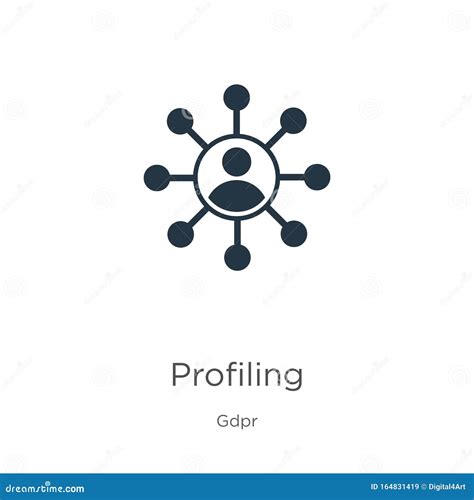 Profiling Icon Vector Trendy Flat Profiling Icon From Gdpr Collection Isolated On White