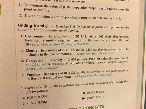 Solved The Point Estimate For The Population Proportion Of