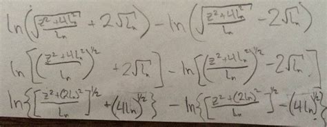 math trouble in physics land logarithms