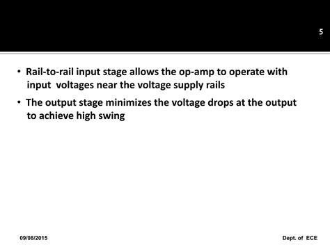 Design And Implementation Of Cmos Rail To Rail Operational Amplifiers PPTX