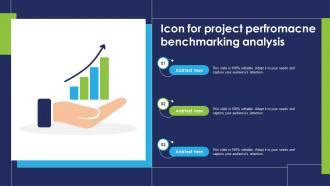 Icon For Project Perfromacne Benchmarking Analysis PPT Sample