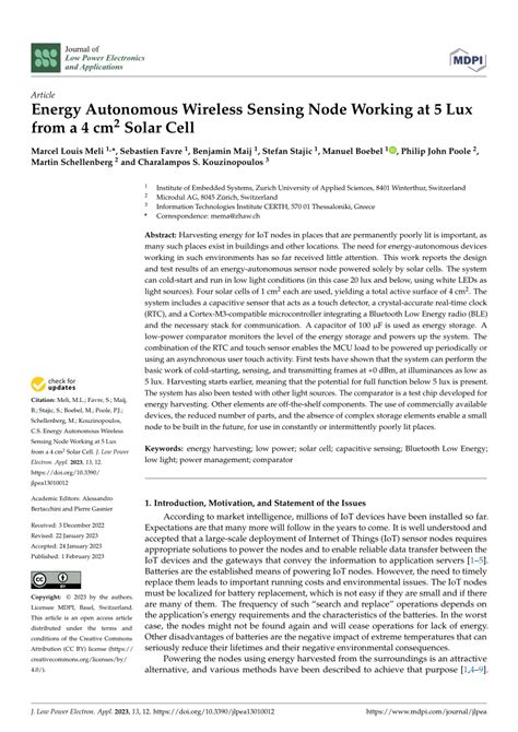 Pdf Energy Autonomous Wireless Sensing Node Working At 5 Lux From A 4