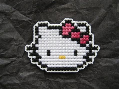 Items Similar To Hello Kitty 8 Bit Magnet Handmade On Etsy