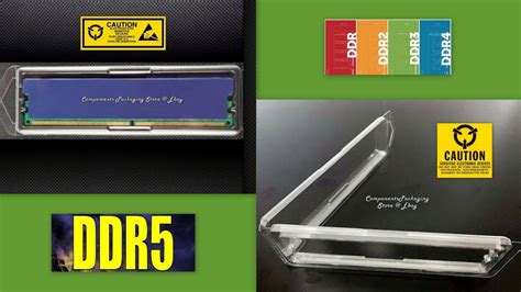 Ram Memory Case Clam Shell For Single Ddr Dimm Modules Lot Of 6 18 35