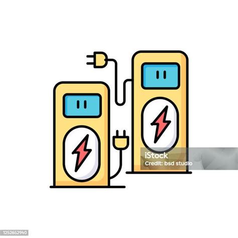 전원 충전 단자 Rgb 색상 아이콘 셀프 서비스 키오스크는 차량을 충전합니다 대체 연료 공급을 위한 축전기 기술 충전기 수송을