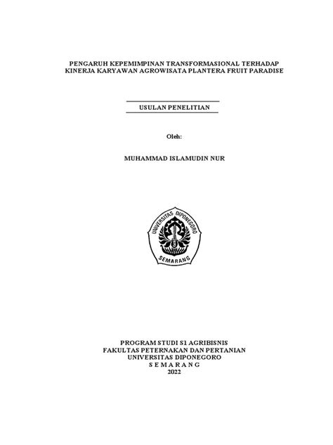 Proposal Penelitian Plantera Fruit Paradise Pdf