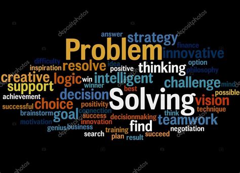 Problem Solving Word Cloud Concept Stock Photo Kataklinger