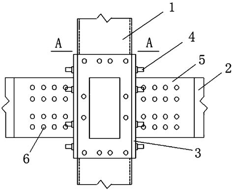 Connection Node Structure For Rectangular Steel Pipe Concrete Column And Reinforced Concrete