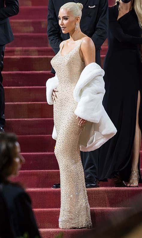 Kim Kardashian Stunned In The Original Marilyn Monroe Crystal Dress At