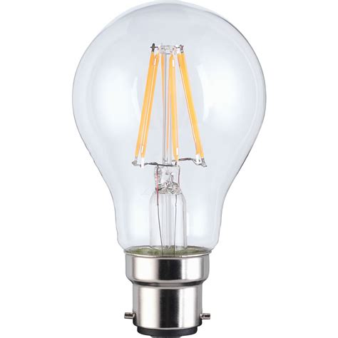 Wilko 1 Pack Bayonet B22 BC LED 7W Clear Classic Filament Light Bulb Wilko