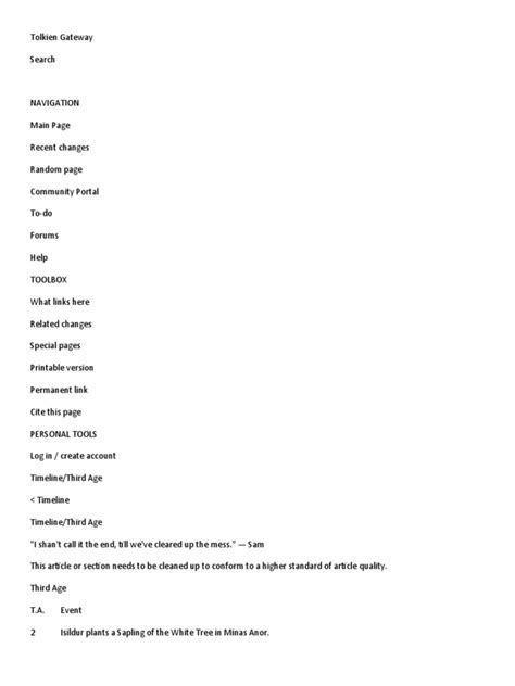 Third Age Pdf Middle Earth Fantasy Worlds