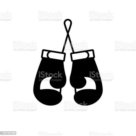 흰색 기호 및 기호 그림에 격리 된 권투 장갑 아이콘 벡터 권투 글러브에 대한 스톡 벡터 아트 및 기타 이미지 권투 글러브