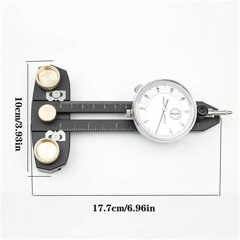 One Set Black Table Saw Dial Indicator Gauge For Aligning And Calibrating Work Shop Machinery