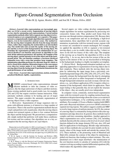 Pdf Figure Ground Segmentation From Occlusion