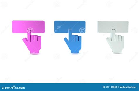 Colorful Computer Keyboard Icon Isolated On White Background Pc Component Sign Minimalism