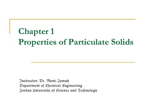 Pdf Chapter 1 Properties Of Particulate Solids
