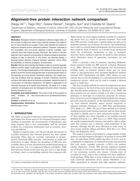 Pdf Alignment Free Protein Interaction Network Comparison