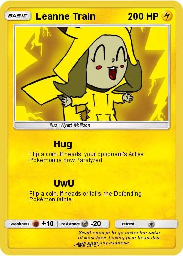 Pokémon Leanne Train 1 1 Hug My Pokemon Card