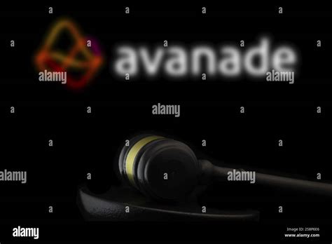 Court Gavel In Front Of The Avanade Logo Avanade Is A Global Professional Services Company