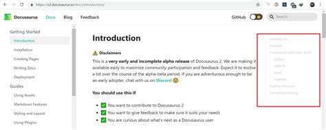 Docusaurus Markdown Table Examples Genspark
