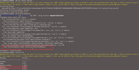 Apispec 300 Incompatible With Apache Airflow · Issue 507 · Marshmallow Codeapispec · Github