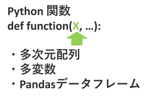 Python関数引数として指定できる変数は多変数 多次元配列 pd DataFrameの代入法 くまと梨 Python関数引数として指定できる変数は多変数 多次元配列 pd DataFrameの代入法 くまと梨