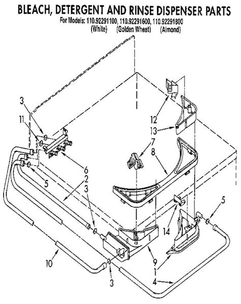 Kenmore Series 90 Washer Parts Diagram