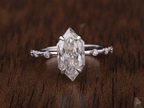 Dutch Marquise Cut Moissanite Engagement Ring 25 Tw Etsy
