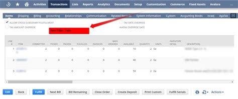 How To Filter Item Drop Down In Sales Orders — Netsuite Community