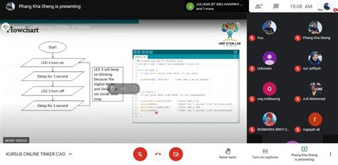 UMP STEM Lab Online Class Arduino Programming Session Ir Dr Nurul Hazlina Noordin