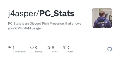 GitHub J Asper PC Stats PC Stats Is An Discord Rich Presence That Shows Your CPU RAM Usage